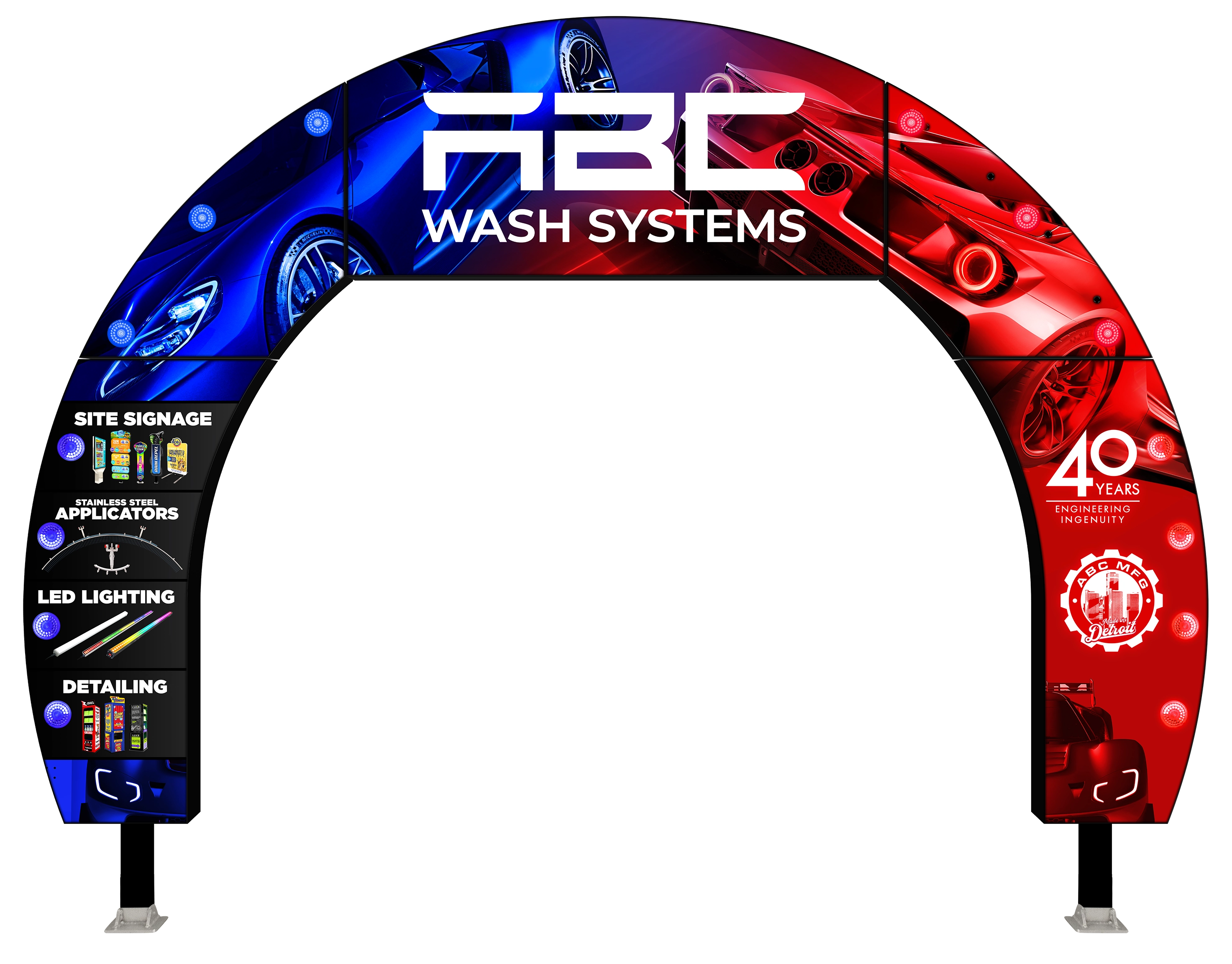 Entry Arch - Car Wash Equipment | ABC Wash Systems